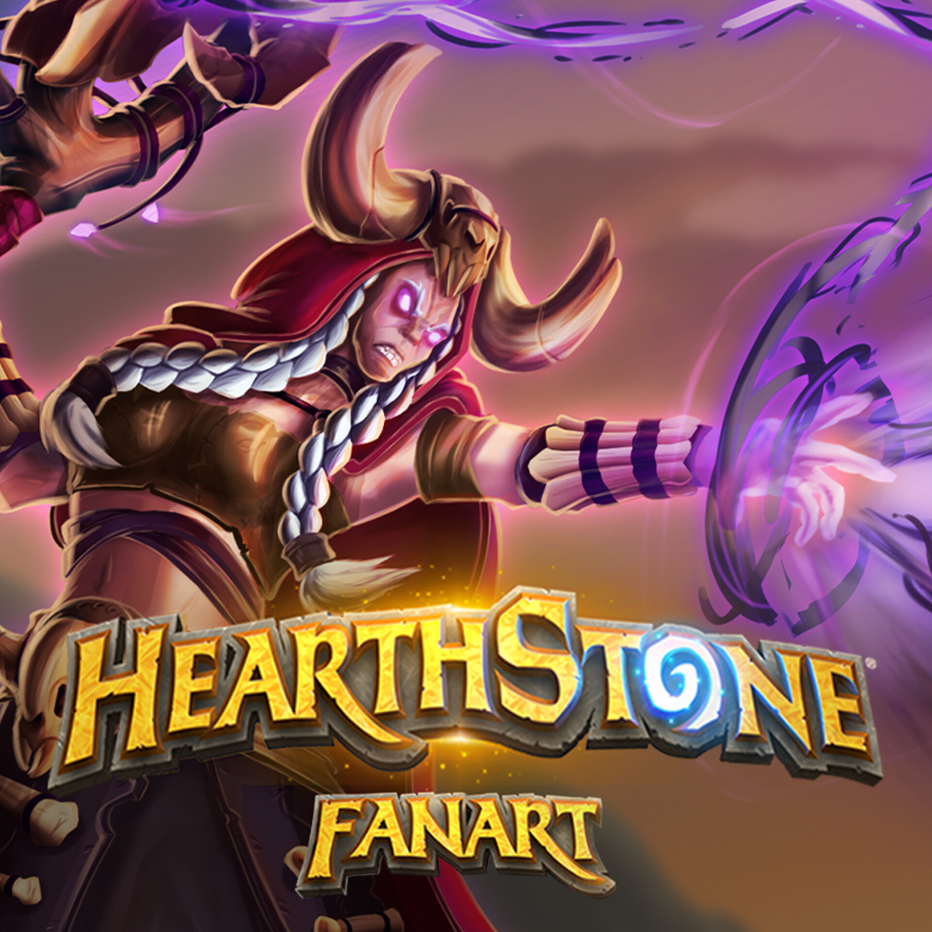 ArtStation - Völva the Void Witch - Heartstone Fanart 'Steps and final render)