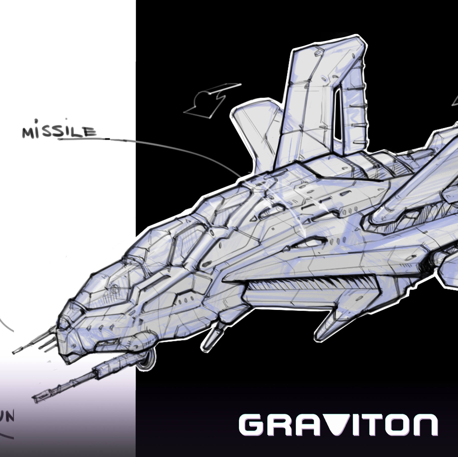 ArtStation - Human Spaceship concept art
