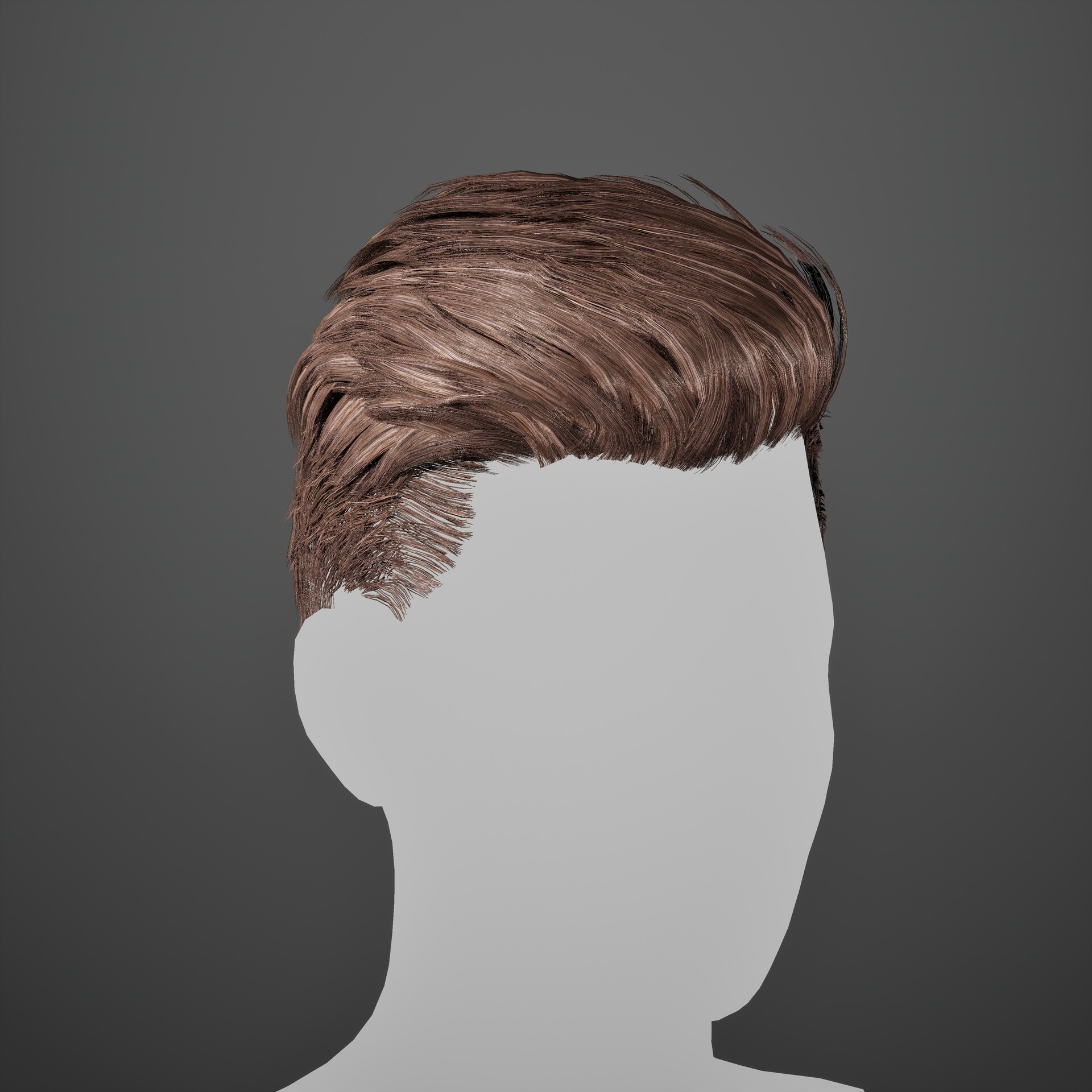 ArtStation - Generic male real-time hair C