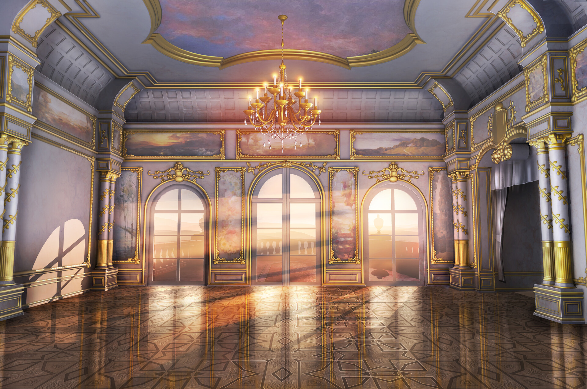 ArtStation - 'Intimissimi on ice' Live show Digital Backdrops