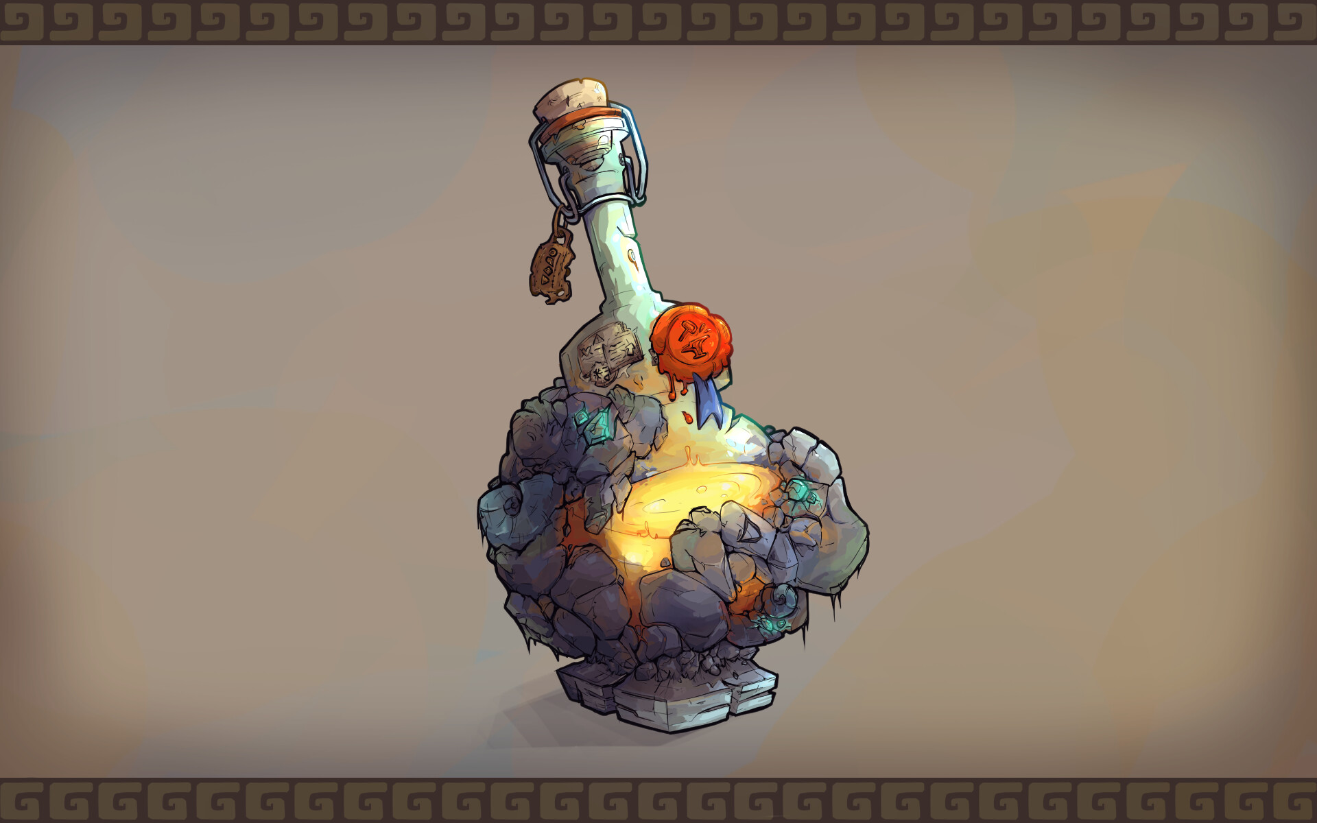 ArtStation - Elixir of Iron (Potion Props Concept Art)