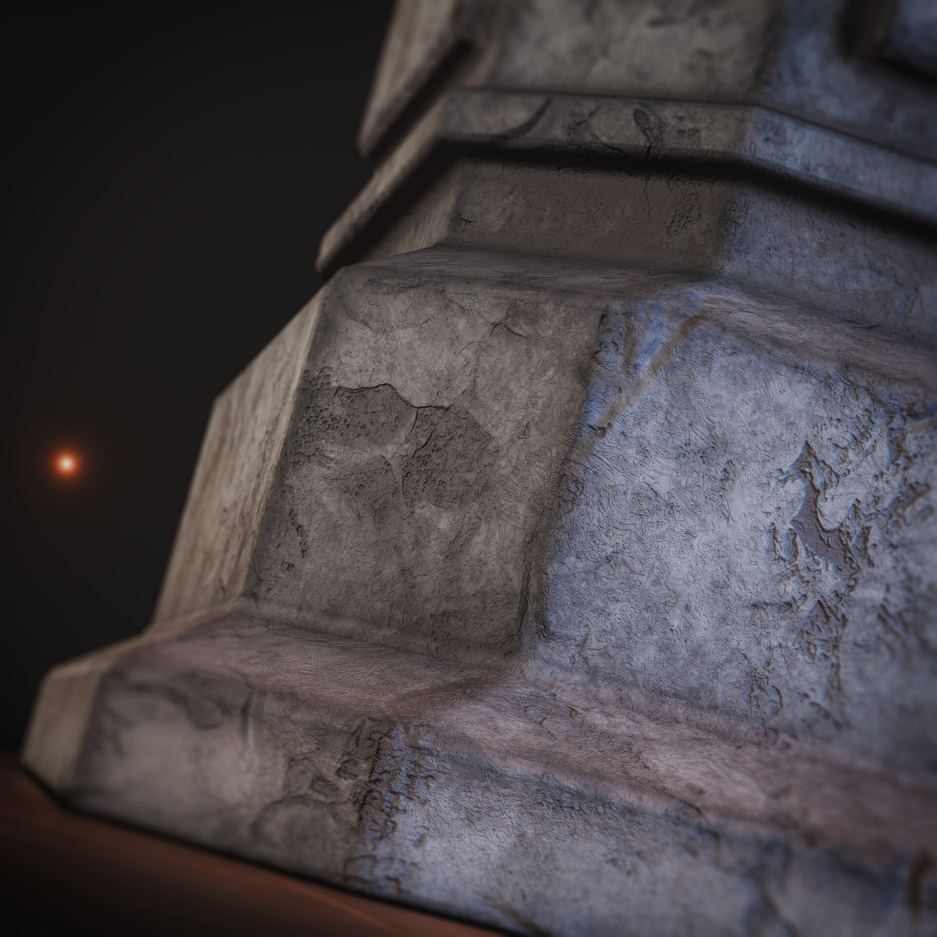 ArtStation - Stone Pillar Material Study