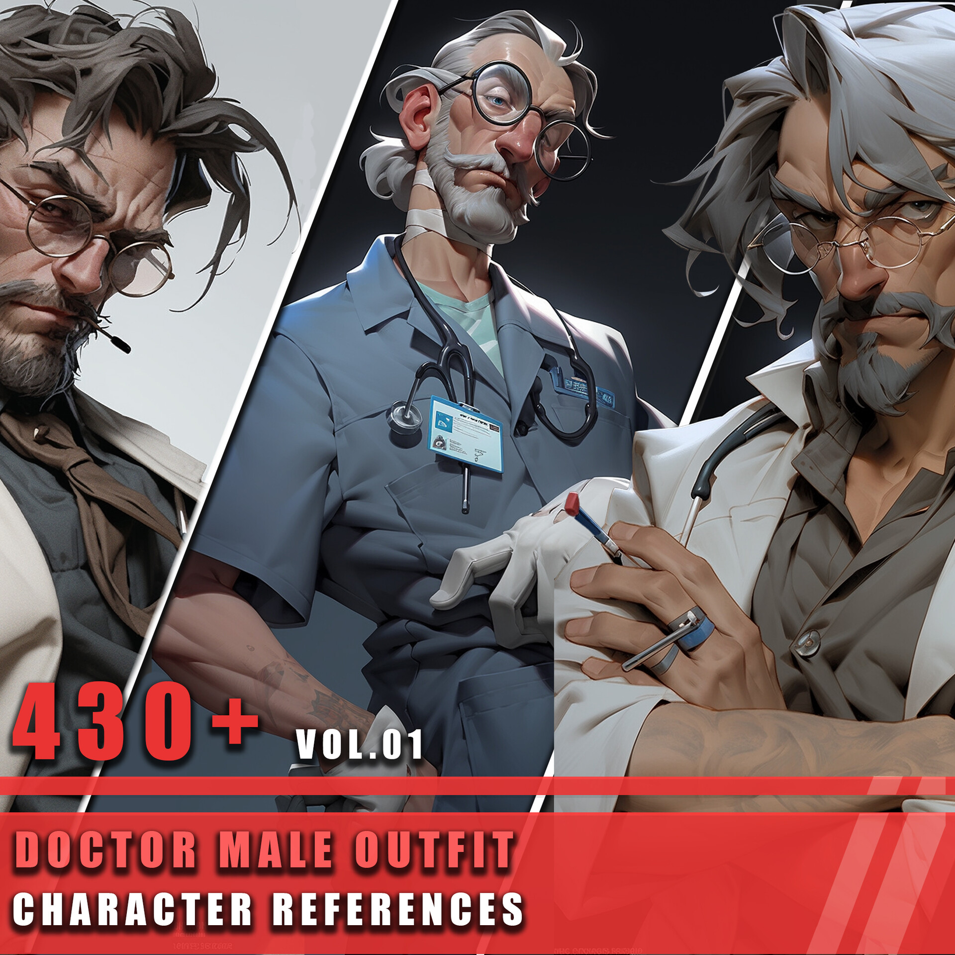 ArtStation - 430+ Doctor Male Outfit - Character References Vol.01
