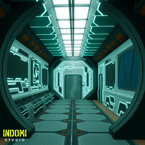 ArtStation - Laboratory Corridor