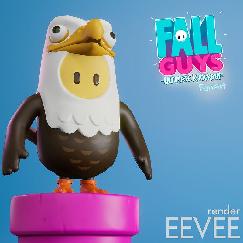 ArtStation - Fall Guys - Bald Eagle Skin