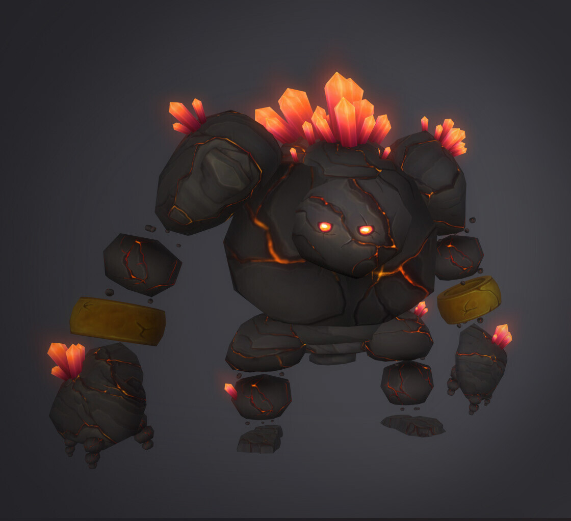 ArtStation - Elemental Fire Golem