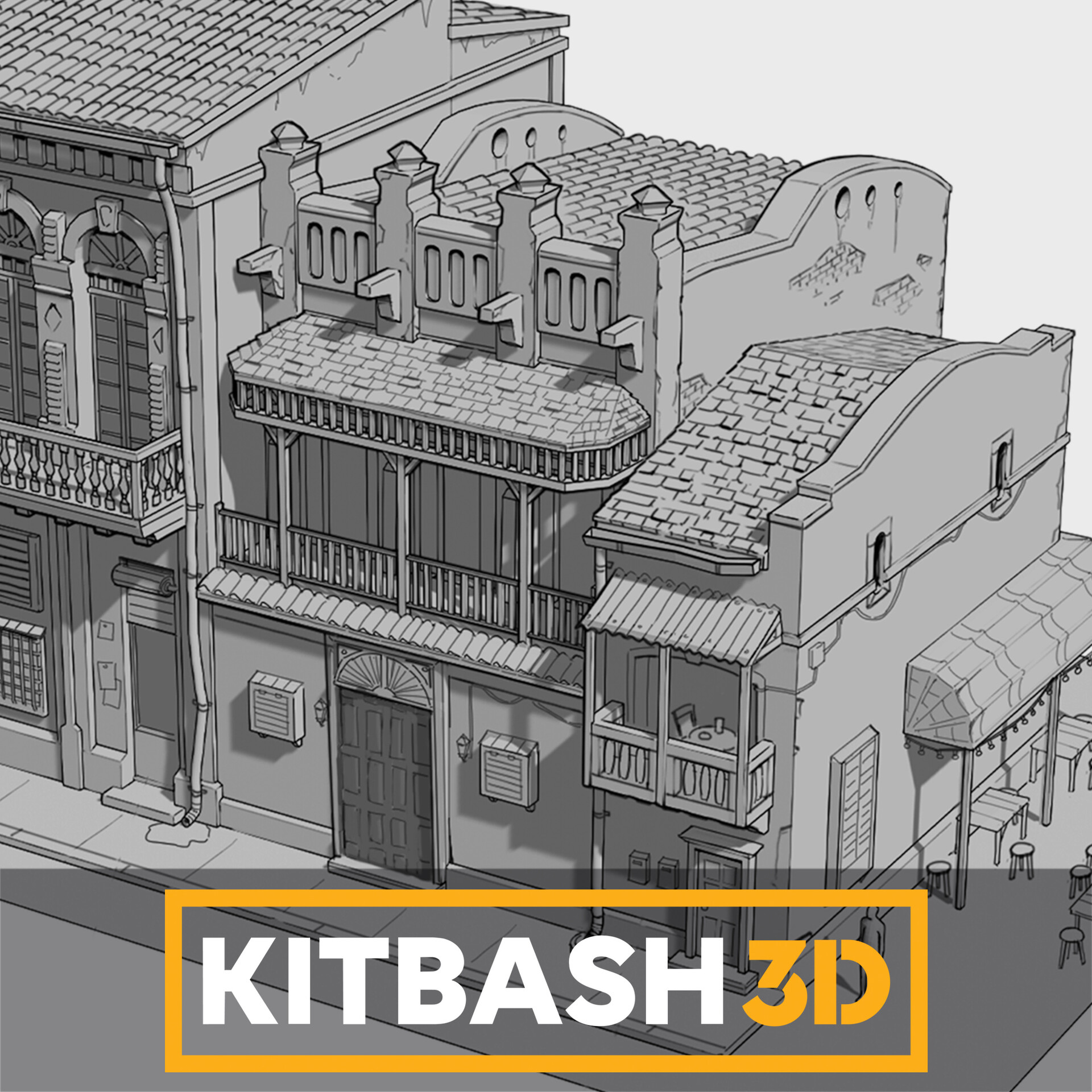 ArtStation - Kitbash 3D - Havana Nights Concepts