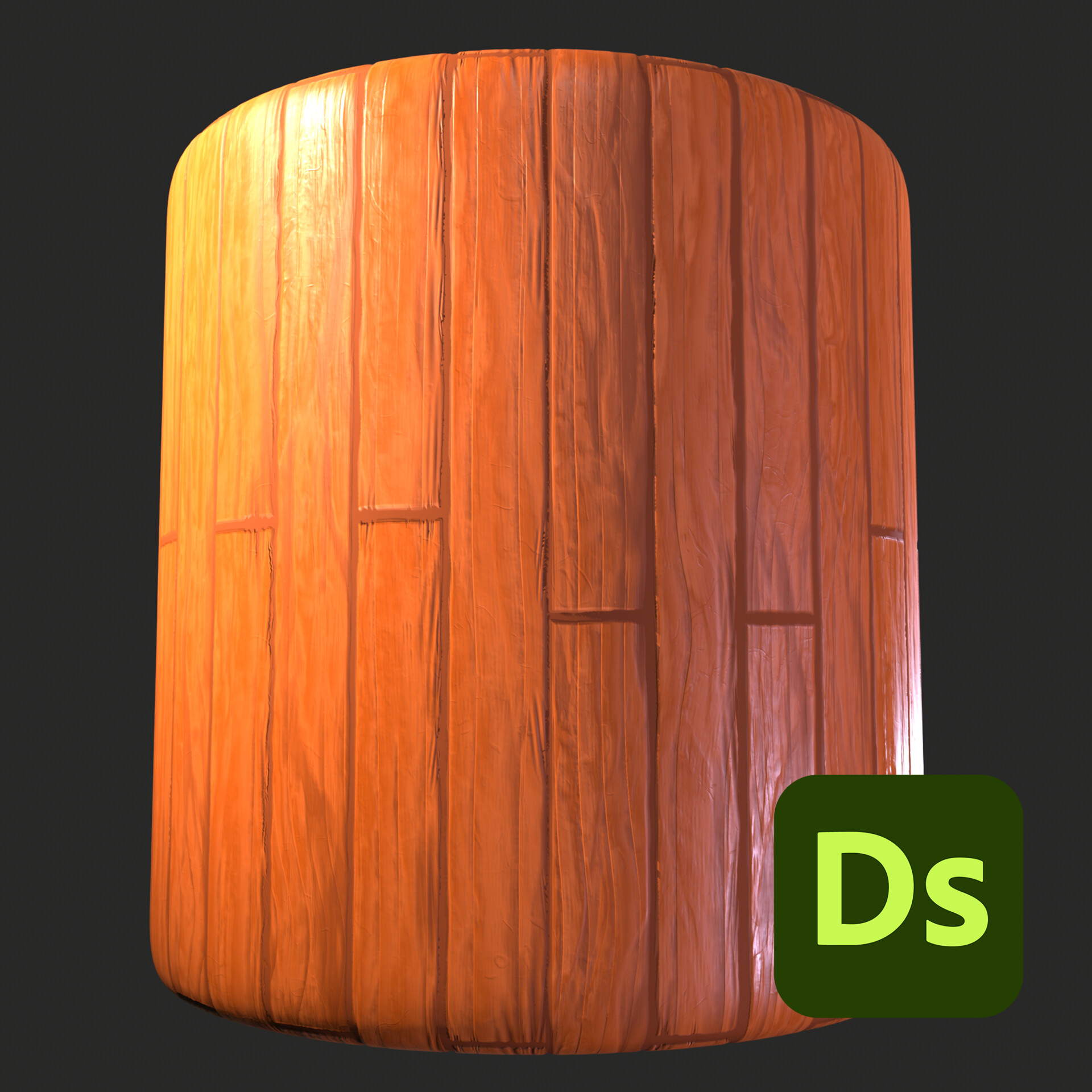 ArtStation - Stylized Wood Planks - Substance Designer