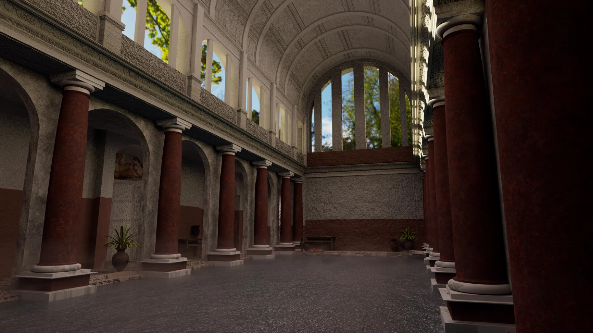 ArtStation - Roman Baths Architectural 3D Reconstruction