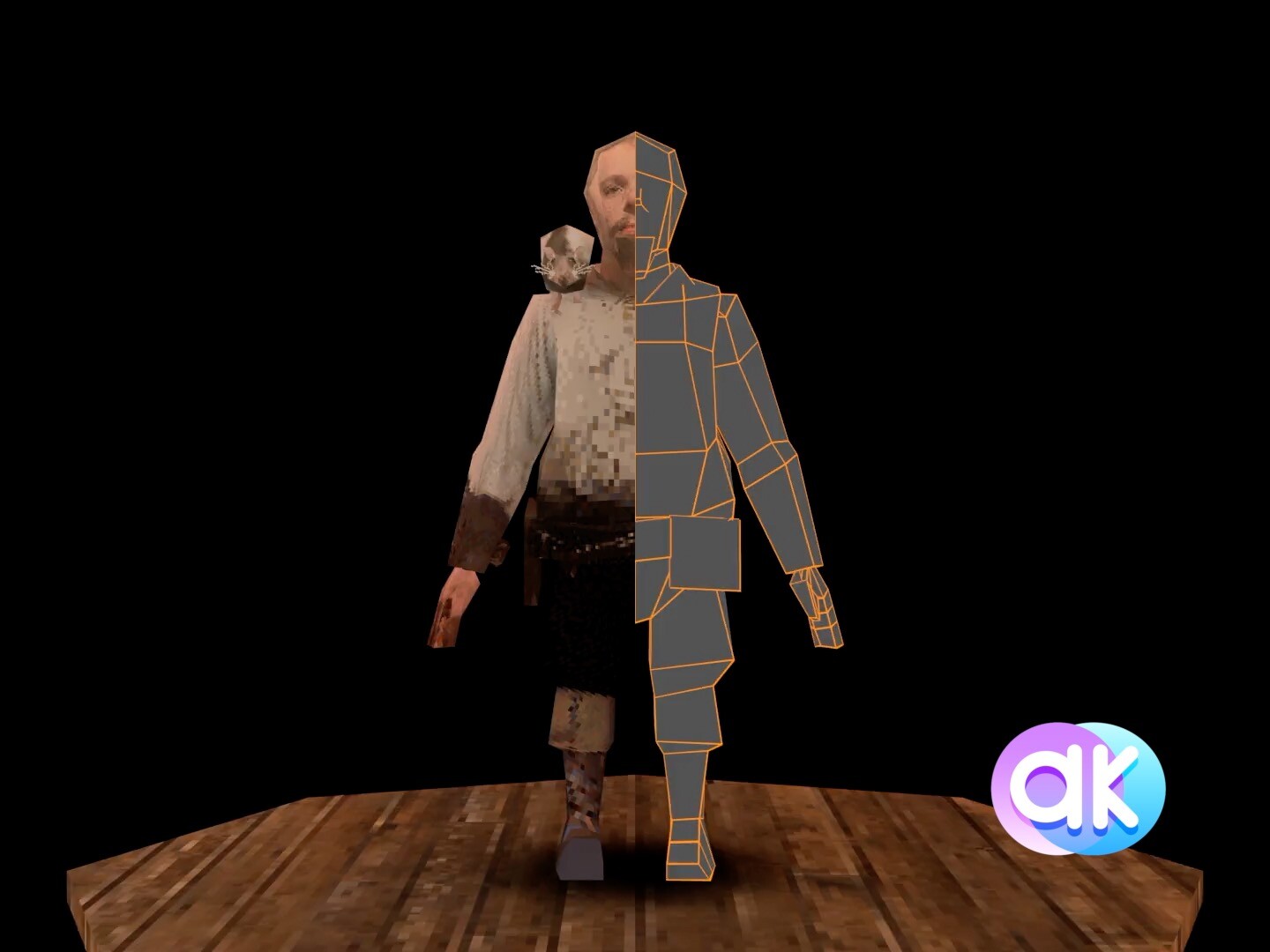 ArtStation - Pirate Brendan & Stogie the Rat - PS1 Style Character Model