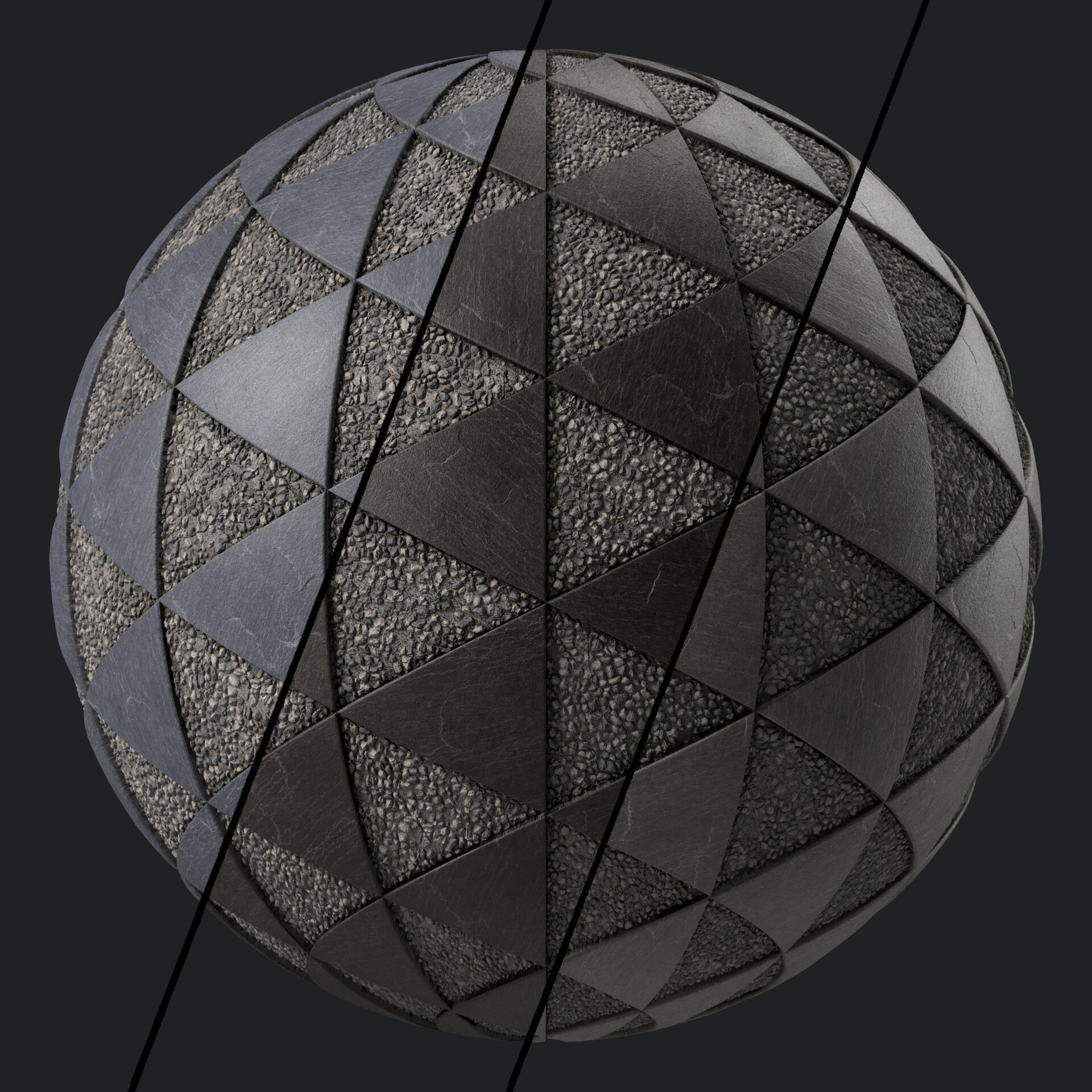 ArtStation - Tile Materials 46- Slate Stone Tiling By Gravel | Sbsar ...