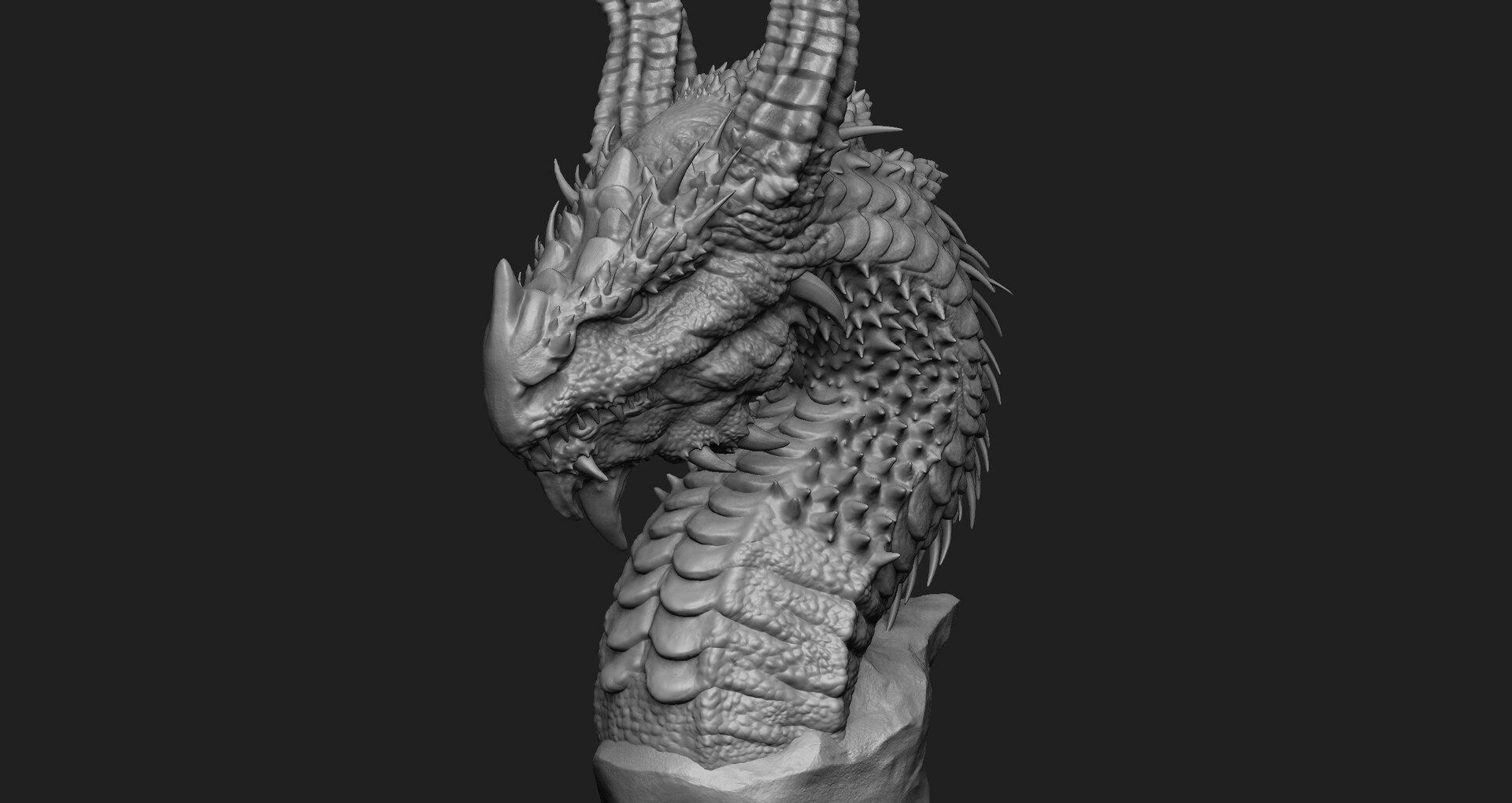 ArtStation - dragon bust