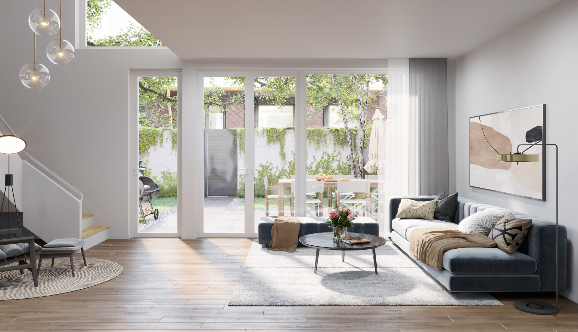 ArtStation - REFH Rain House 3D Rendering Project