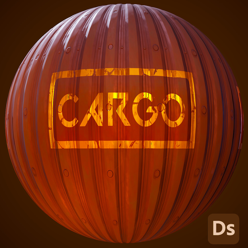 ArtStation - Stylized corrugated metal-Substance 3D Designer