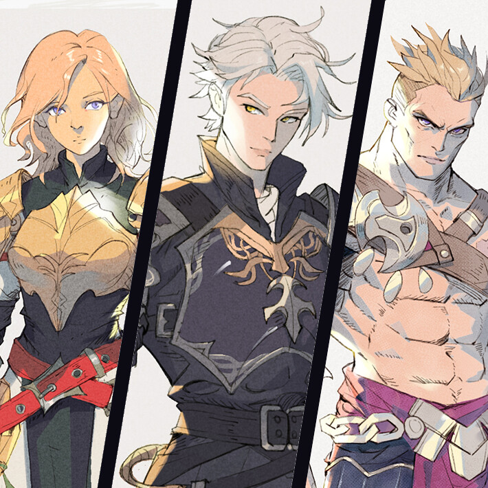 ArtStation - The Mystic Knight: A Fantastical Journey