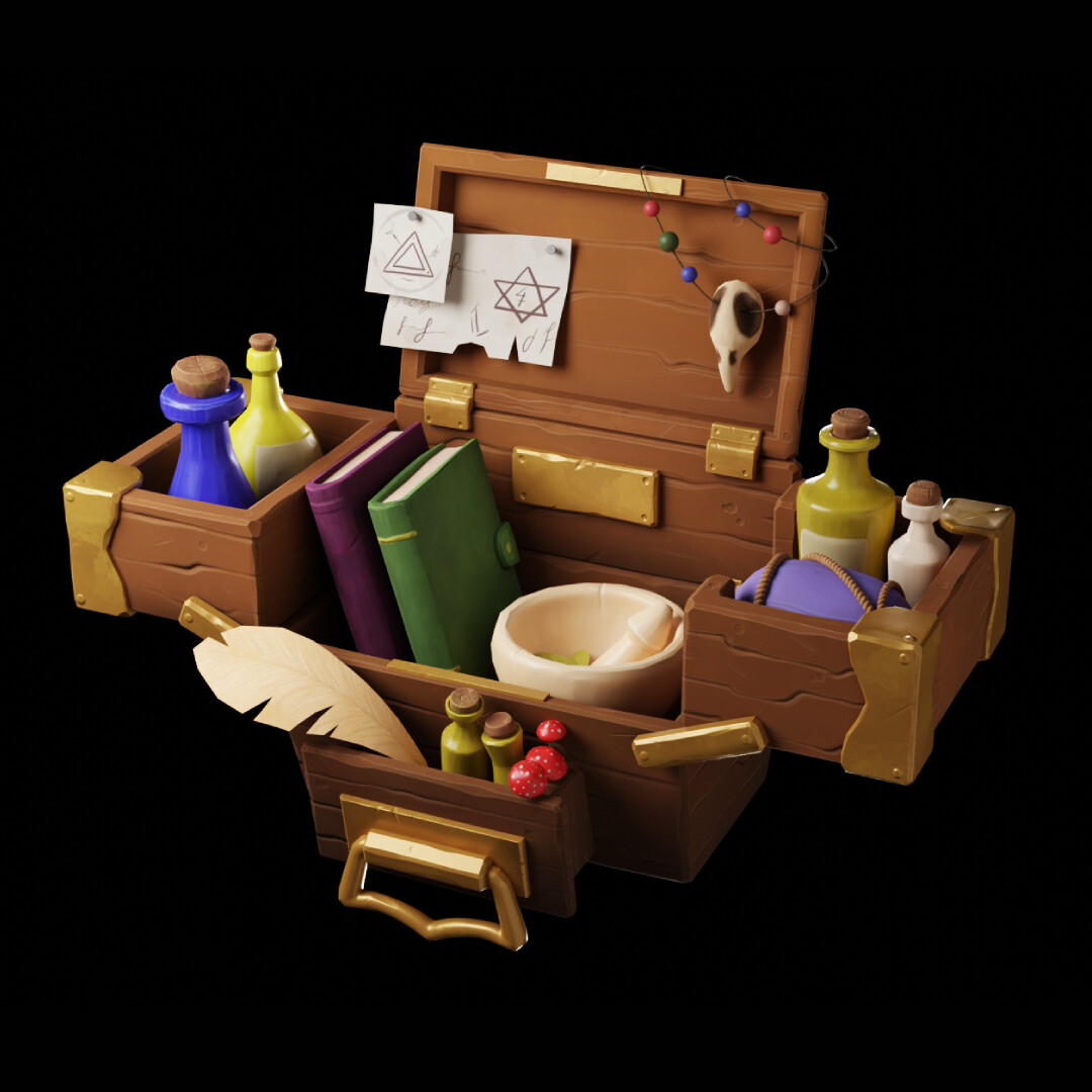 ArtStation - Stylized Alchemy Chest