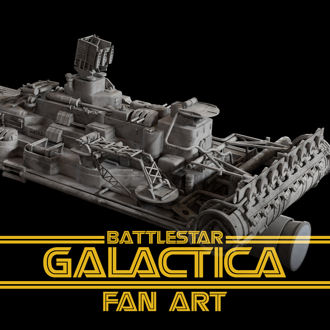 ArtStation - BSG Colonial Fleet - Stellar Mining Ship