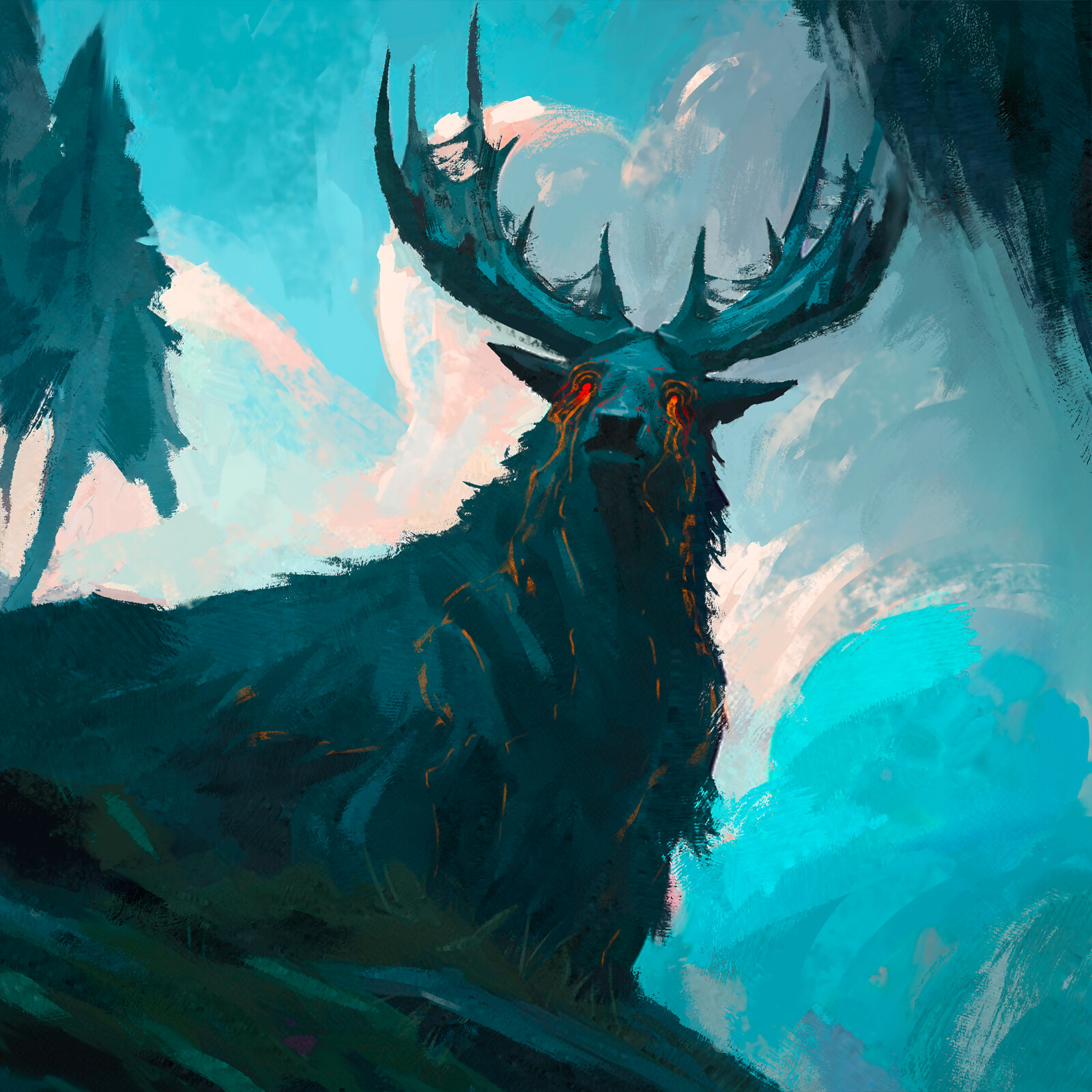 ArtStation - Cursed Elk