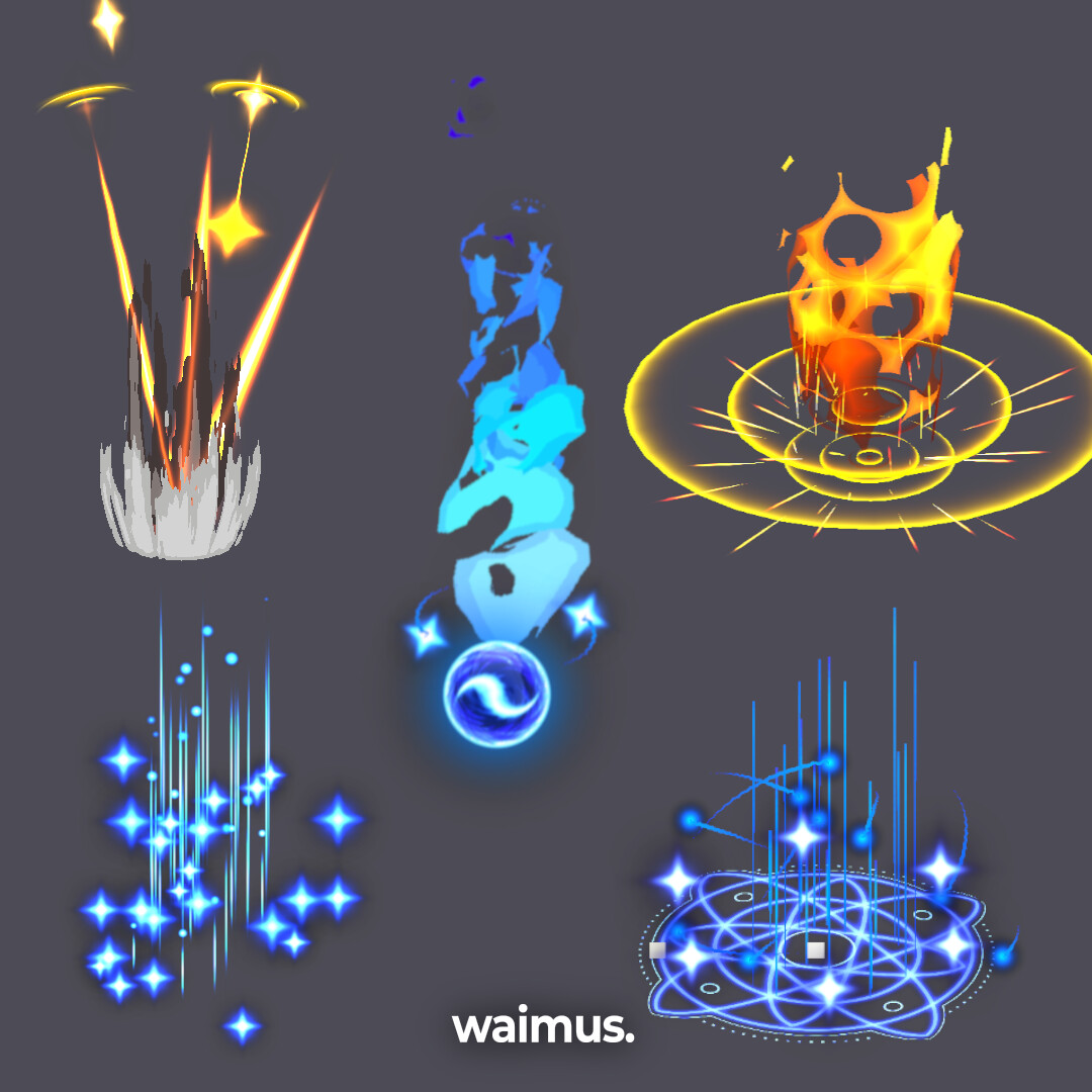 waimus - Action Realtime 2D VFX Project - Unity VFX Graph