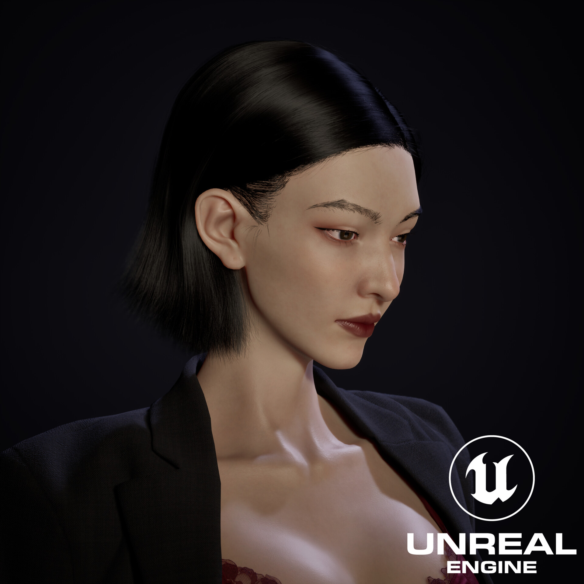 ArtStation - A suit girl