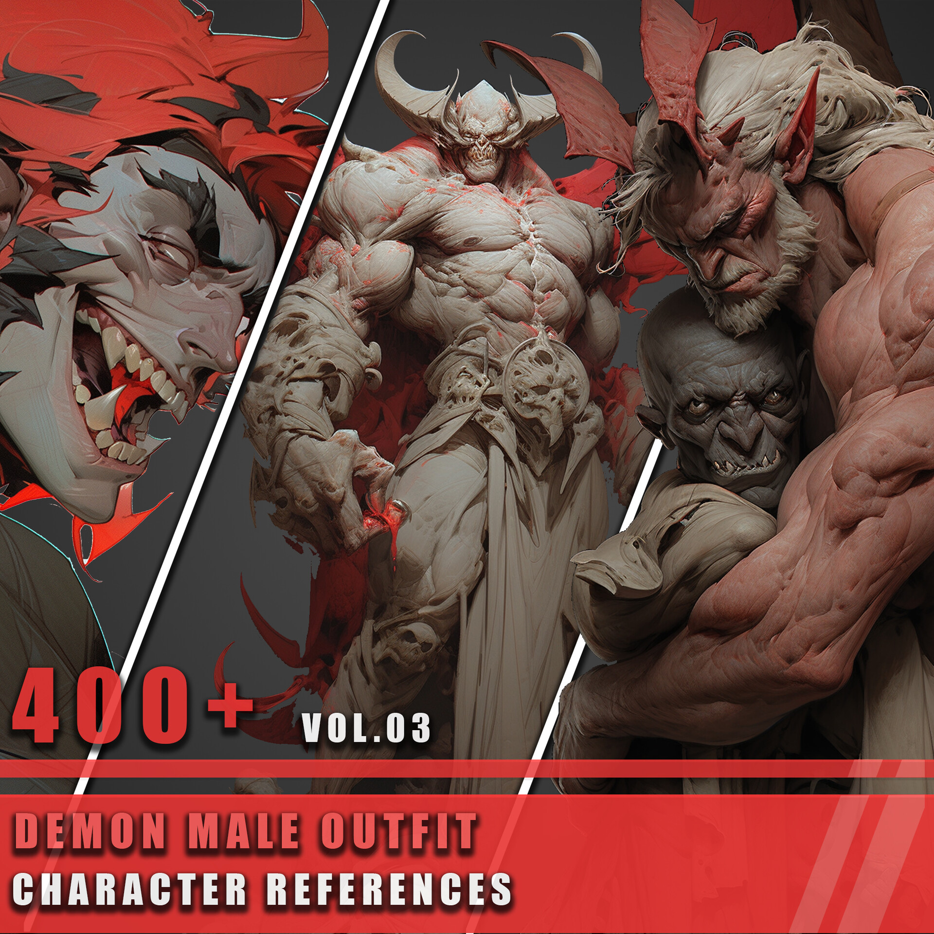ArtStation - 400+ Demon Male Outfit - Character References Vol.03
