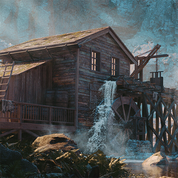 ArtStation - Watermill mood