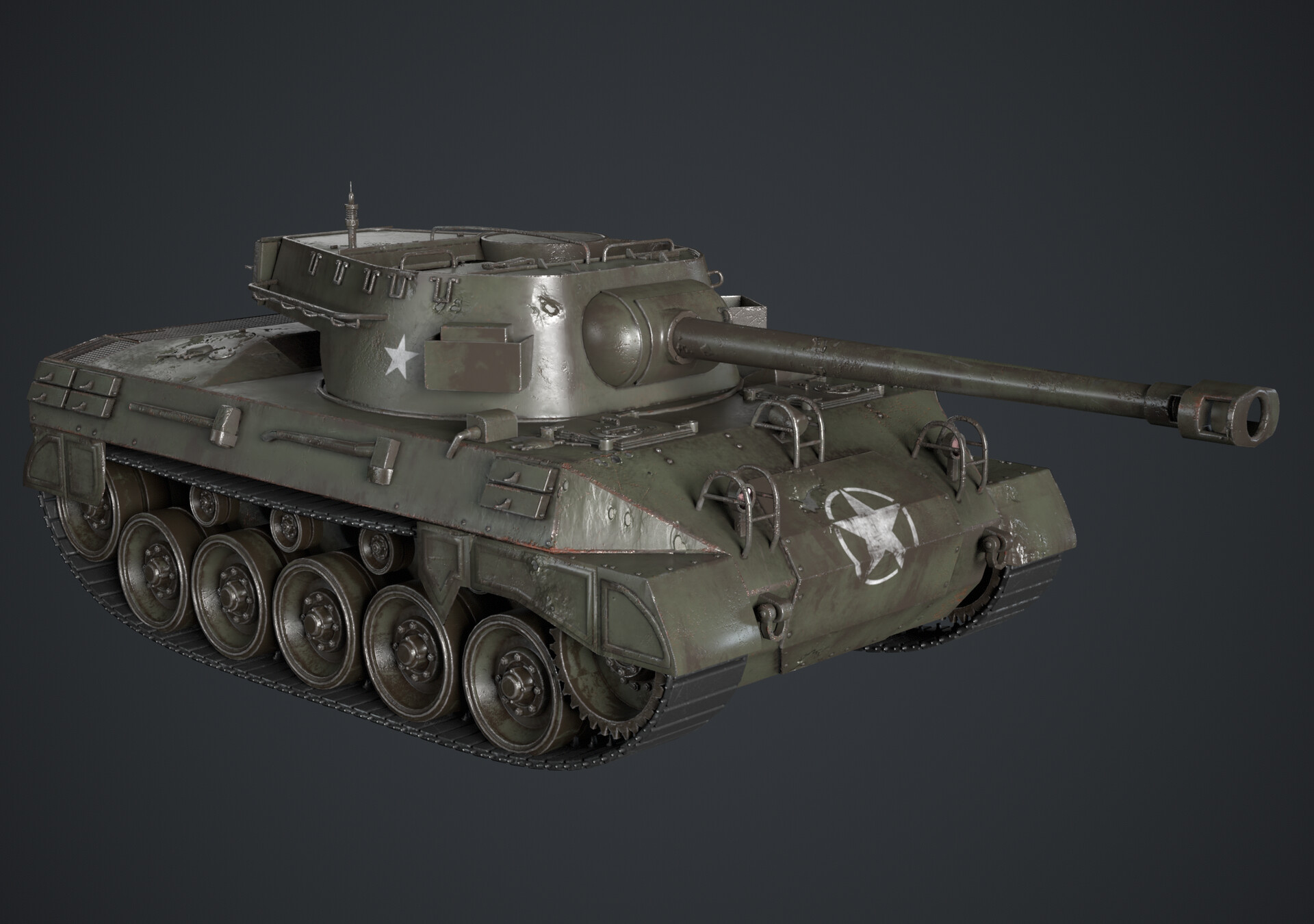 ArtStation - M18 HELLCAT TANK DESTROYER