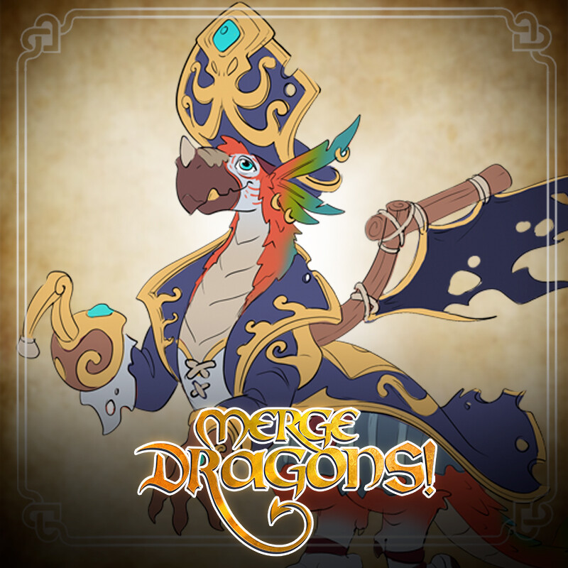 ArtStation - Merge Dragons! - Plunderwing Dragon