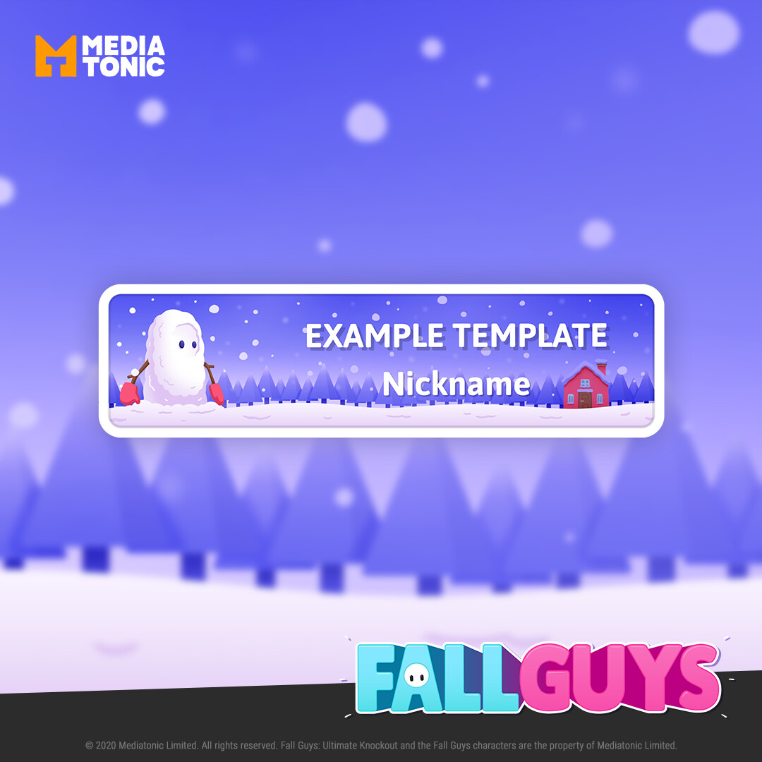 ArtStation - Fall Guys - Winter Nameplate