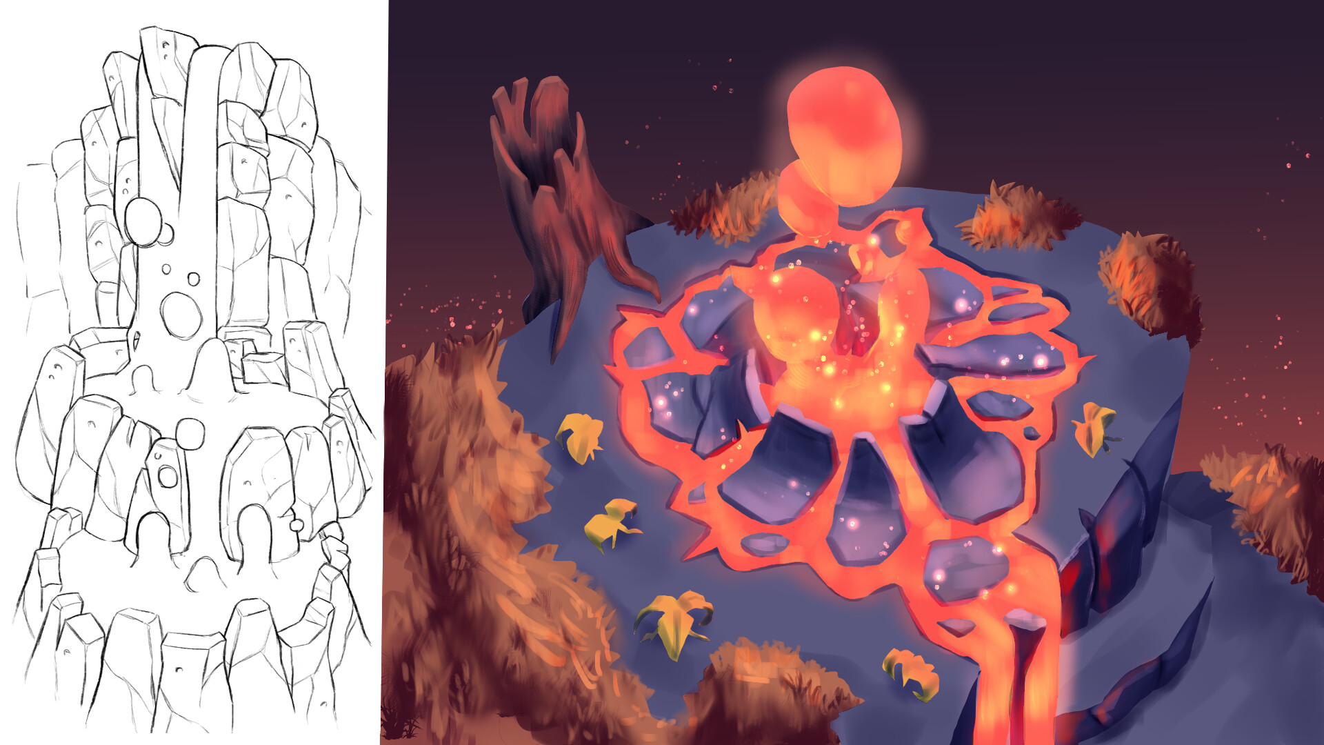 ArtStation - Lava Biome Concept Art