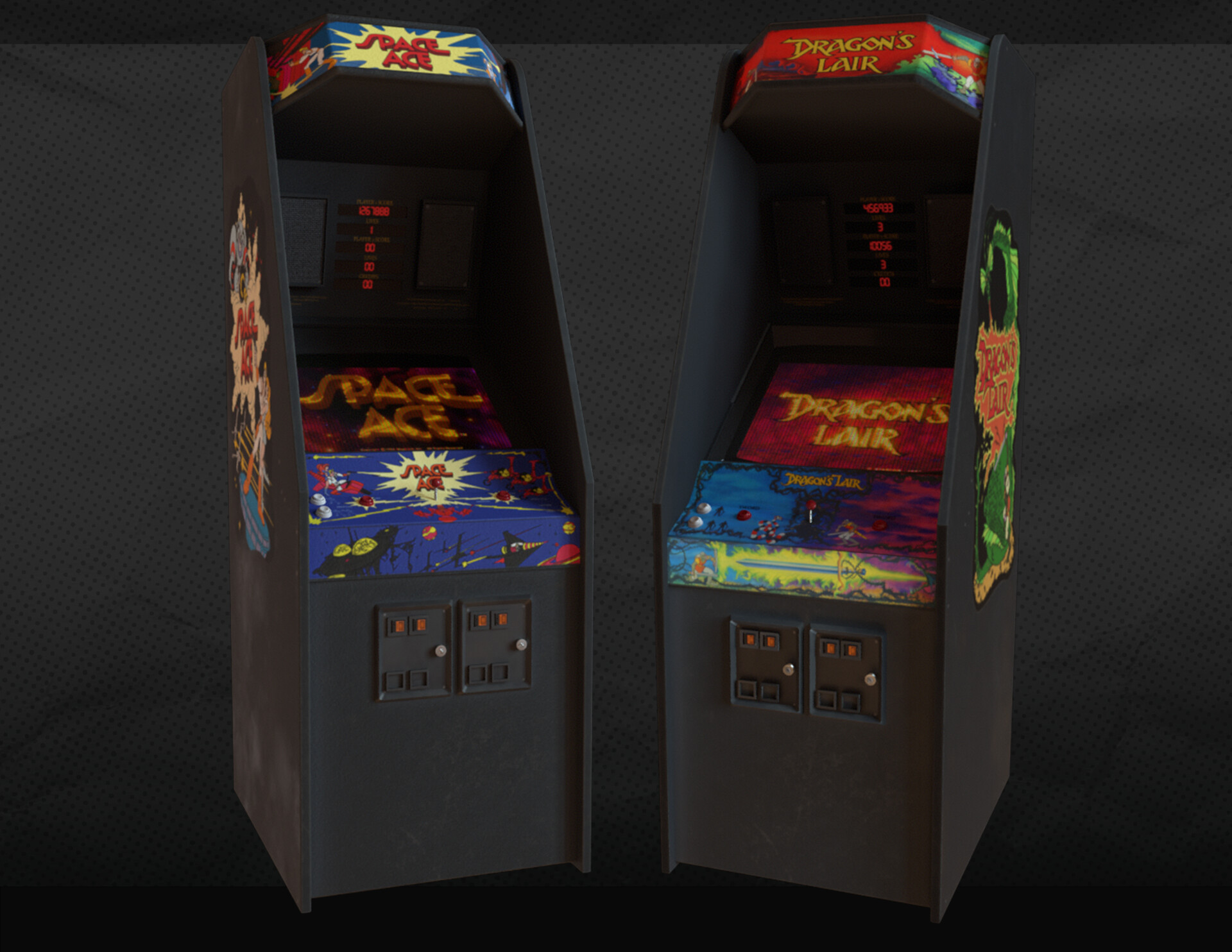 ArtStation - Dragon's Lair Arcade