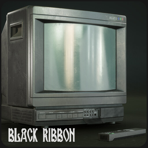 ArtStation - Black Ribbon: TV small