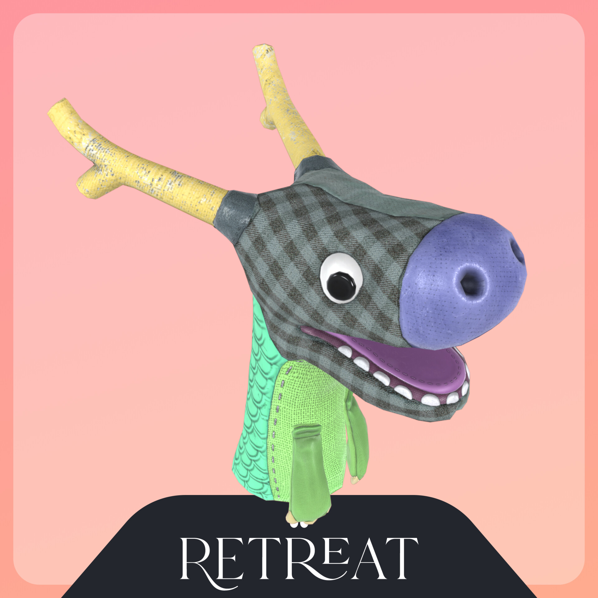 ArtStation - Moose Dragon Puppet