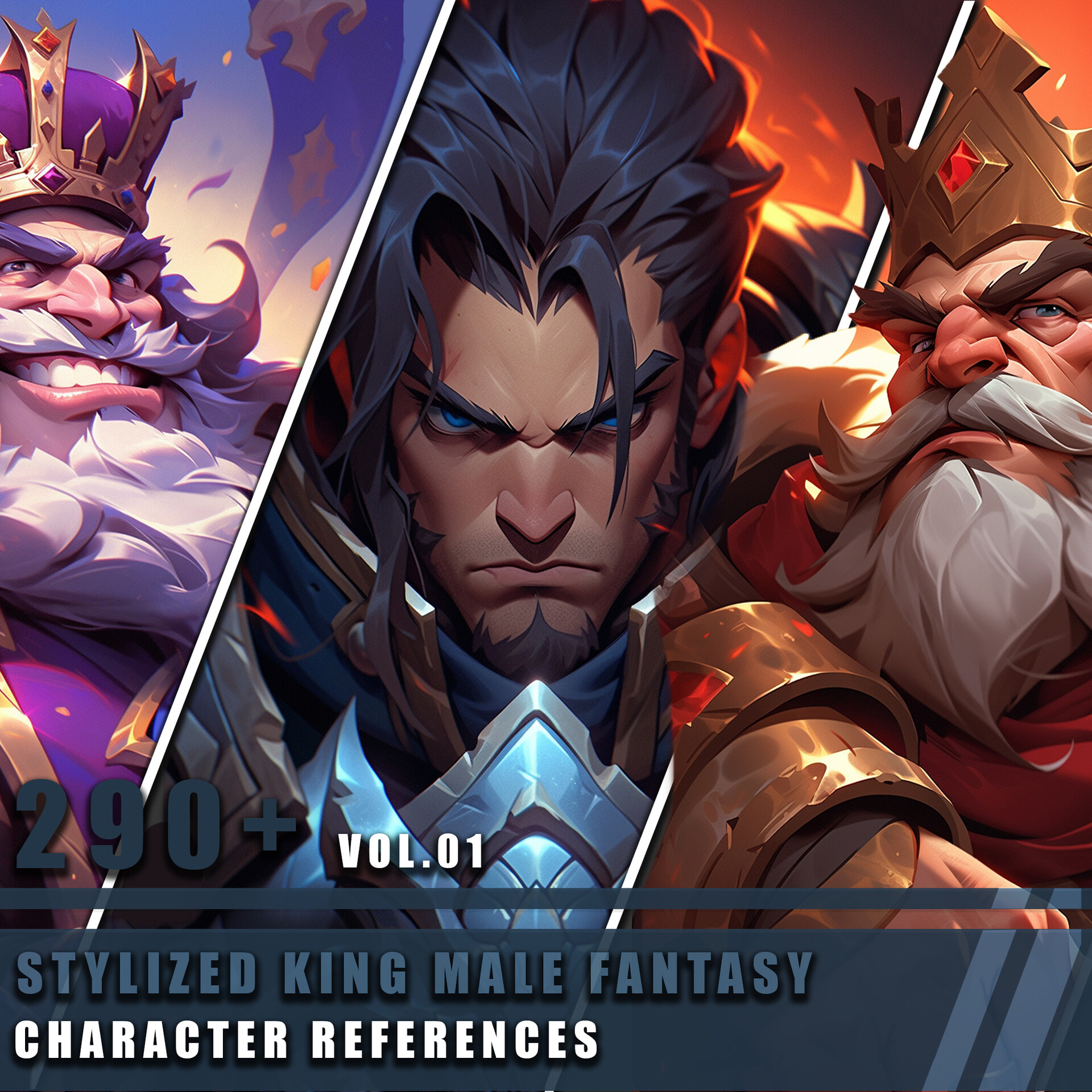 ArtStation - 290+ Stylized King Male Fantasy - Character References Vol.01