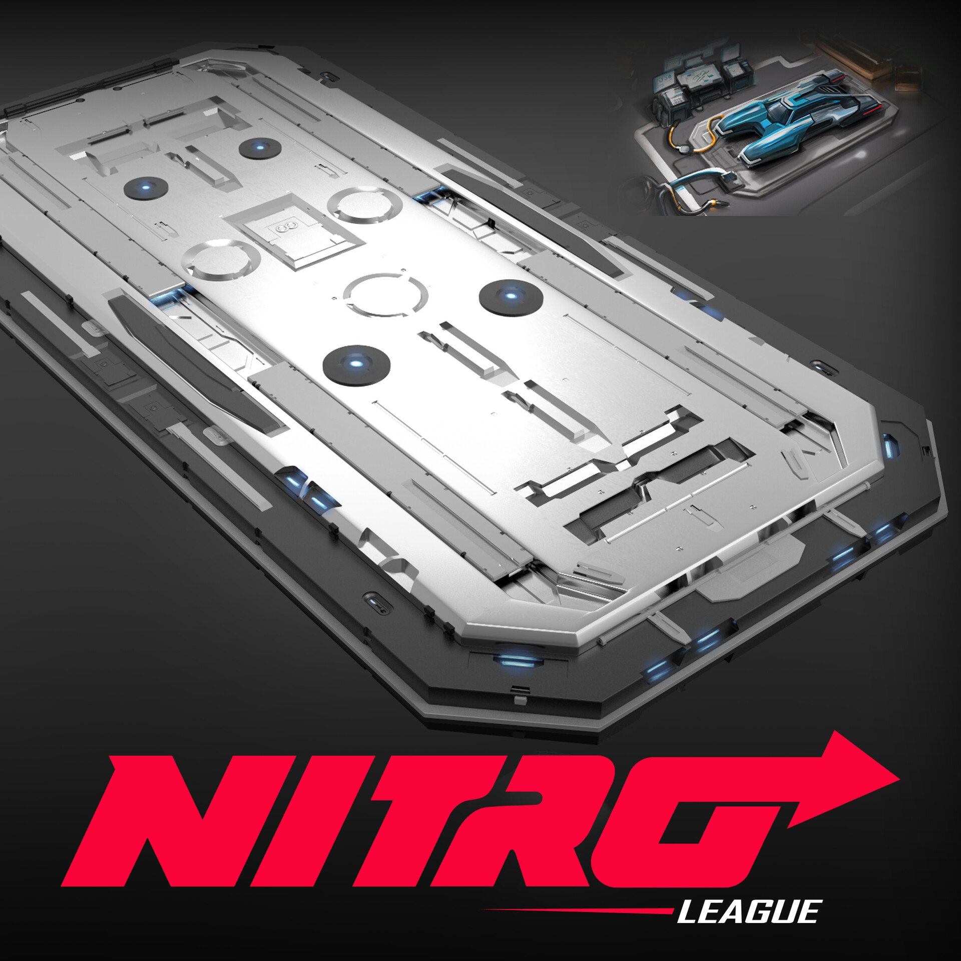 ArtStation - NITRO LEAGUE - CAR MODIFACTION POD