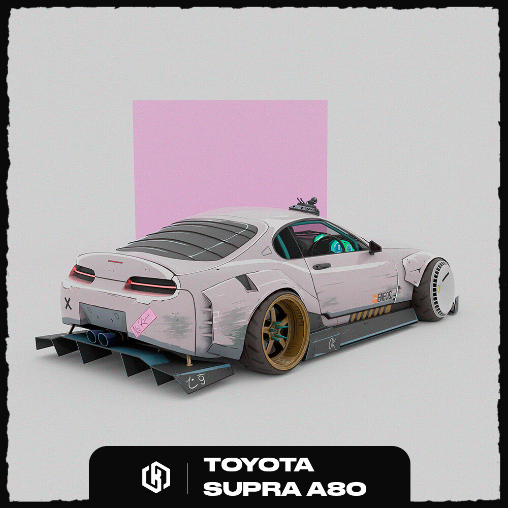 ArtStation - Toyota Supra A80