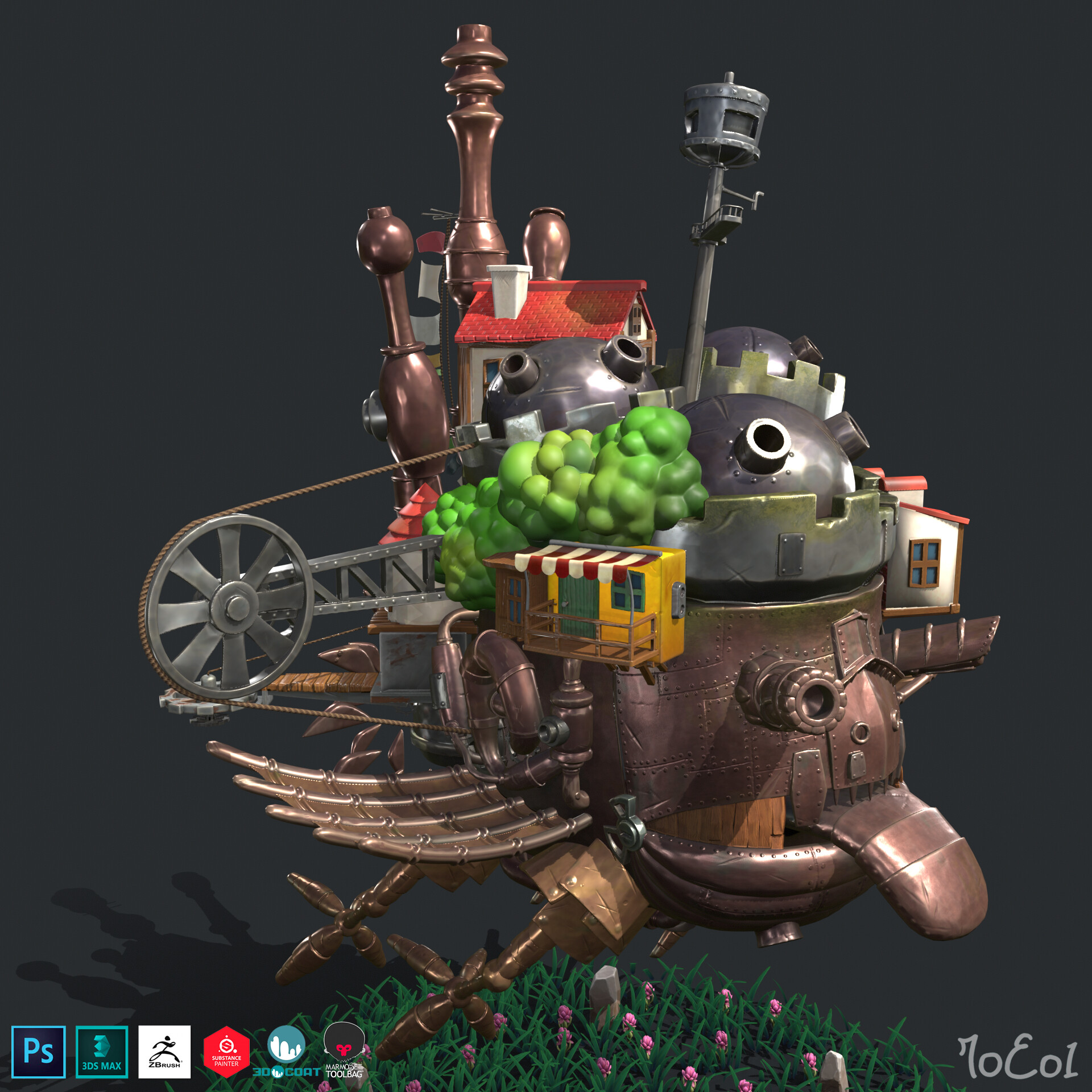 ArtStation - Howl's Moving Castle