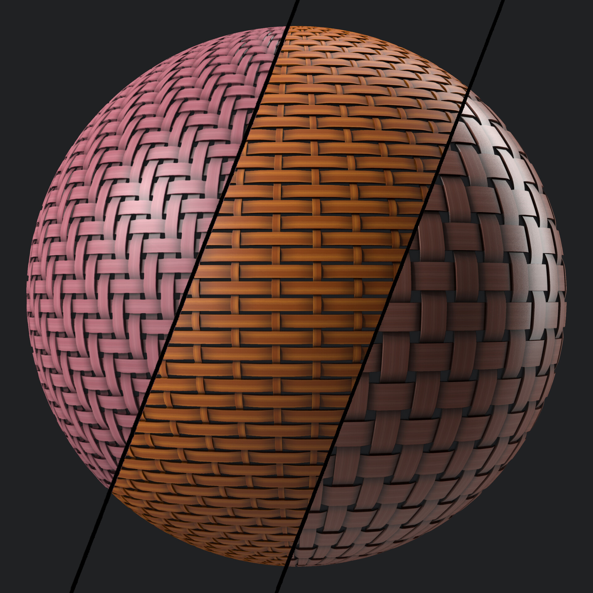 ArtStation - Wicker materials 18- PBR 4k Seamless