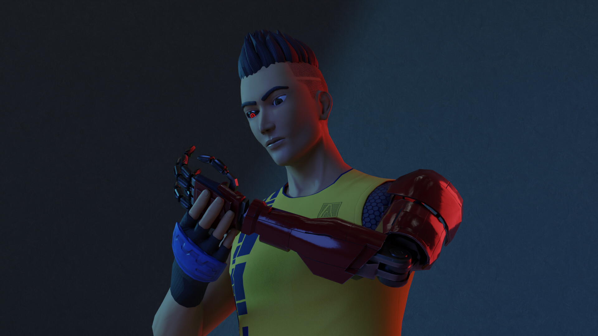 ArtStation - Cyberpunk fighter