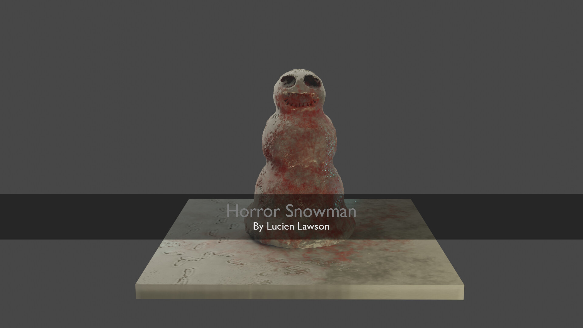 ArtStation - Horror Snowman