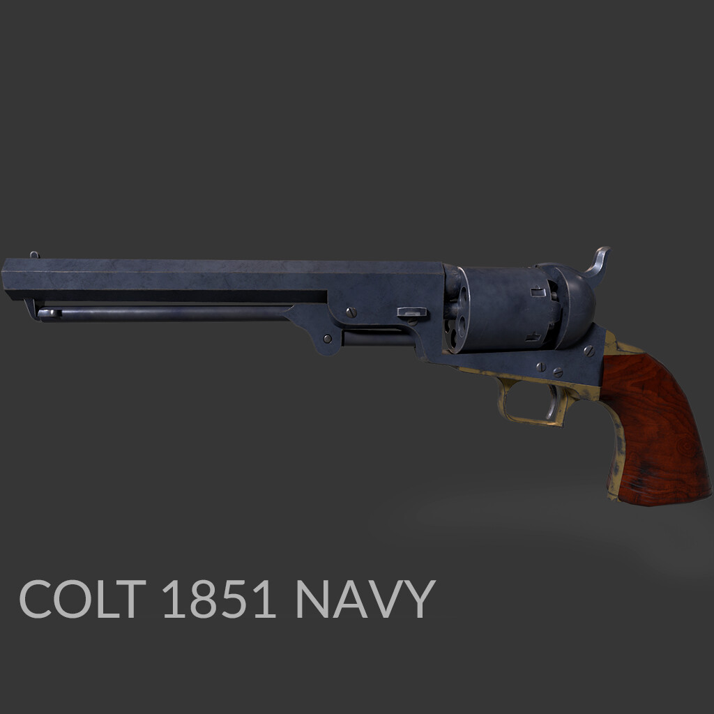 ArtStation - Colt 1851 Navy revolver