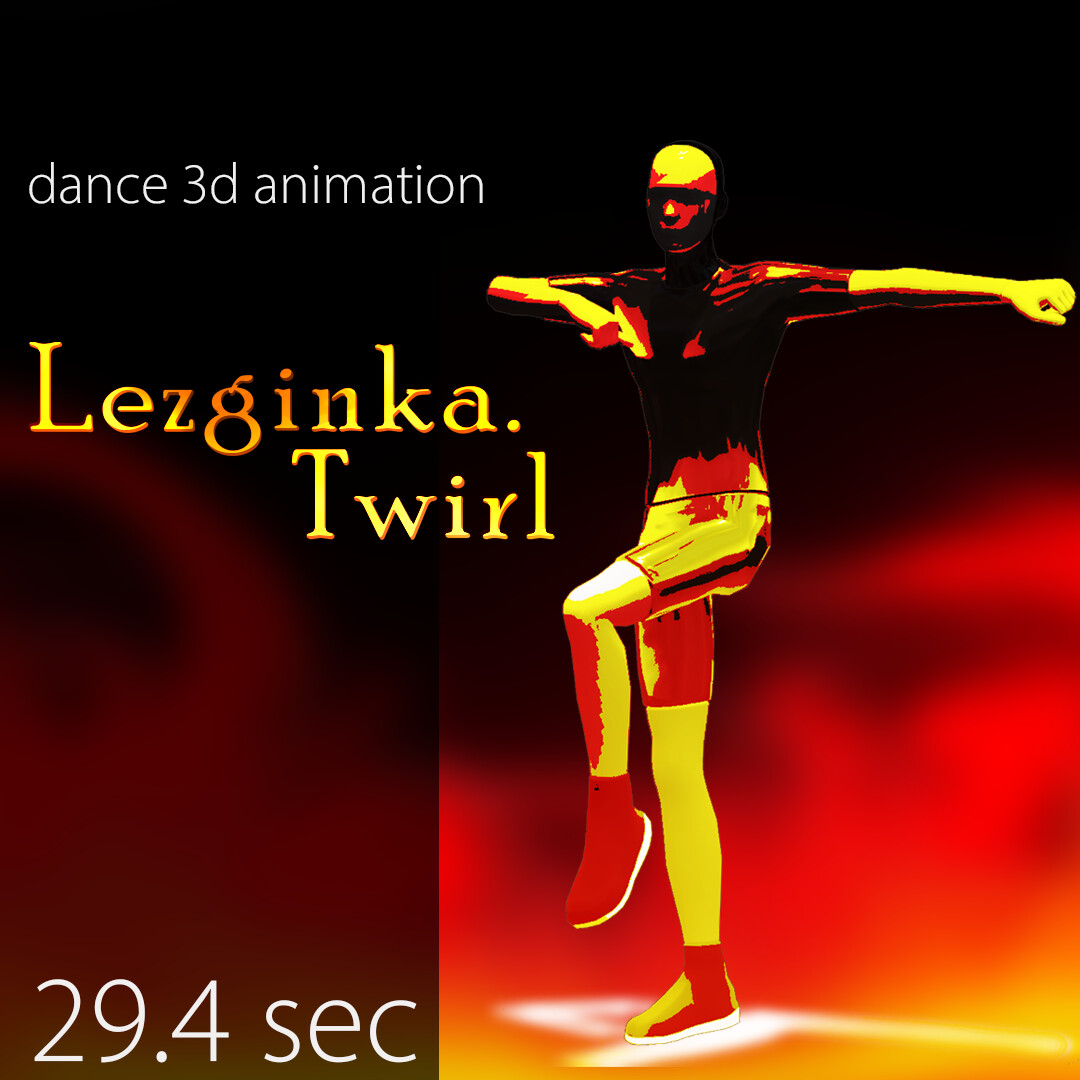 MocapDancer - A&M: Lezginka. Twirl - dance loop (MocapDancer animation ...
