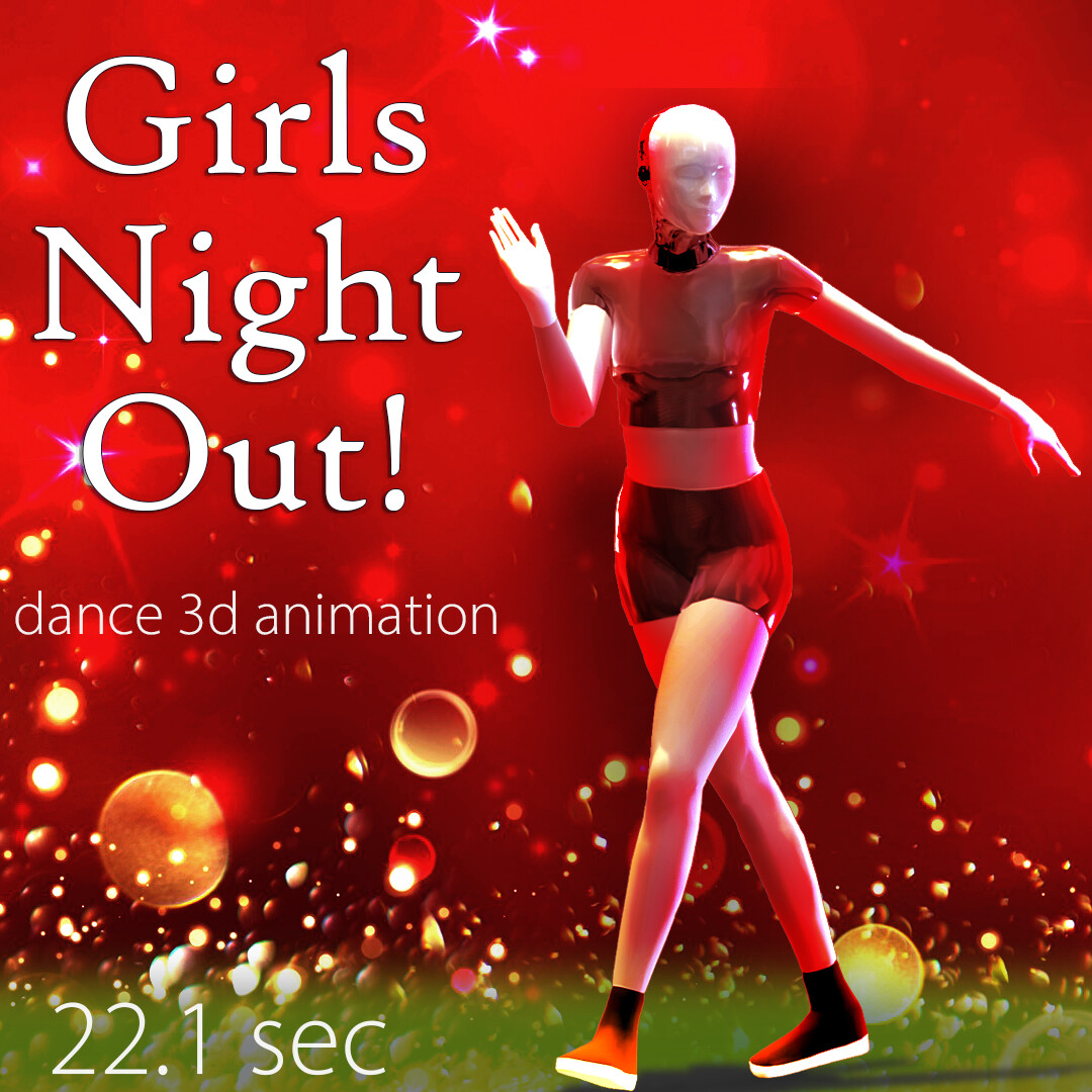 ArtStation - A&M: Girls Nights Out - dance loop (MocapDancer animation ...