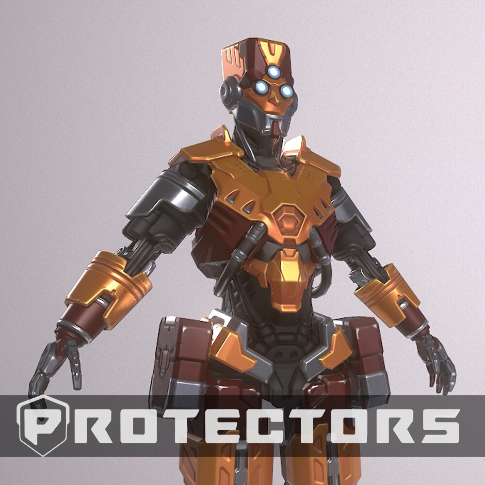 ArtStation - Tech-Skin for the Gunter Character - Hero from Protectors ...