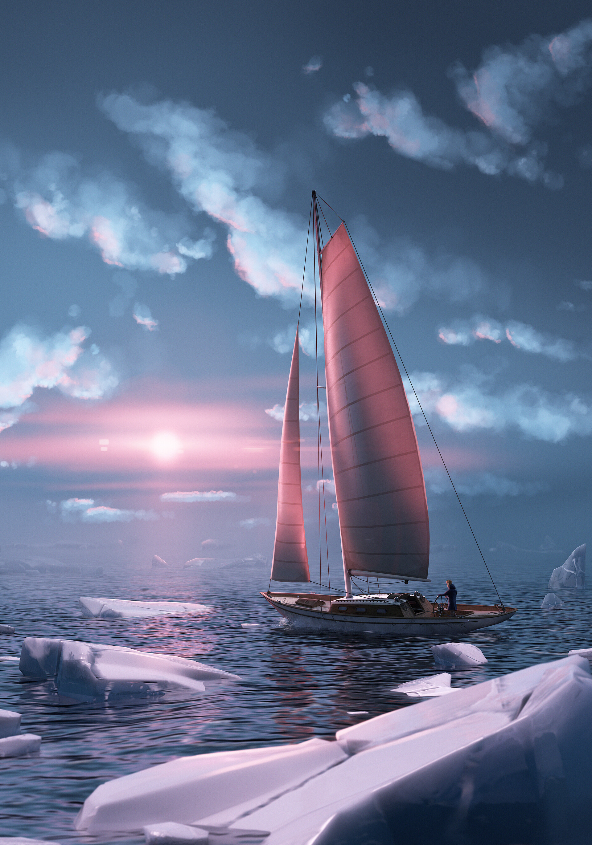 ArtStation - Sinking Man (music video)