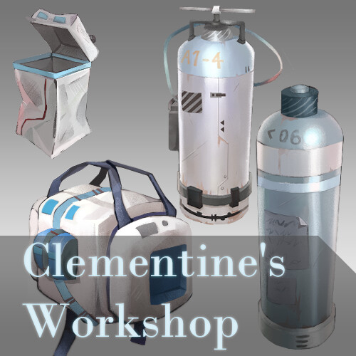 ArtStation - Clementine's Workshop (props)