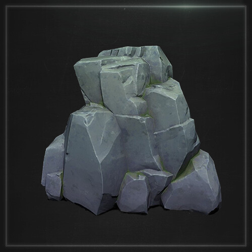 ArtStation - Blue Green Rock