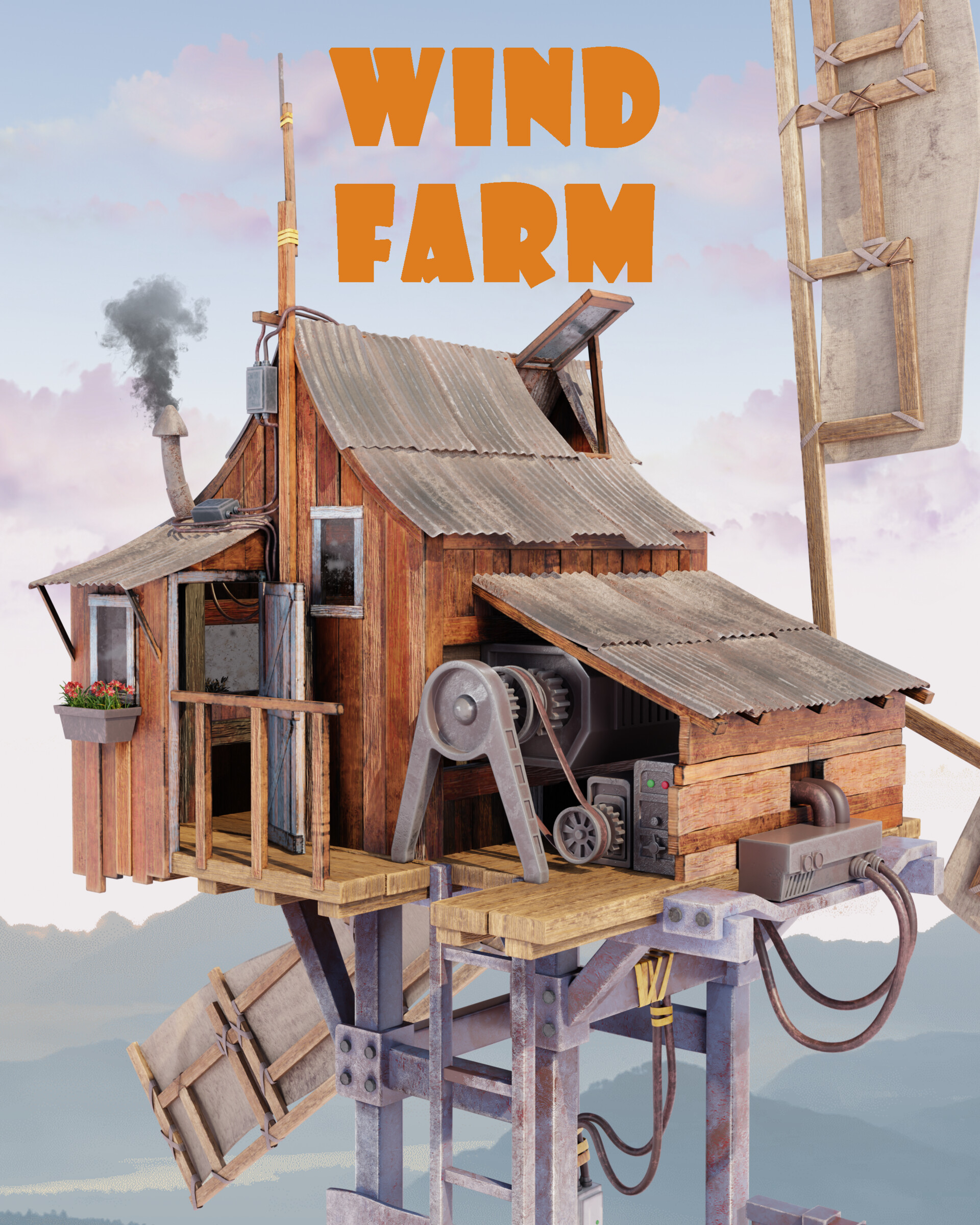 ArtStation - Wind Farm