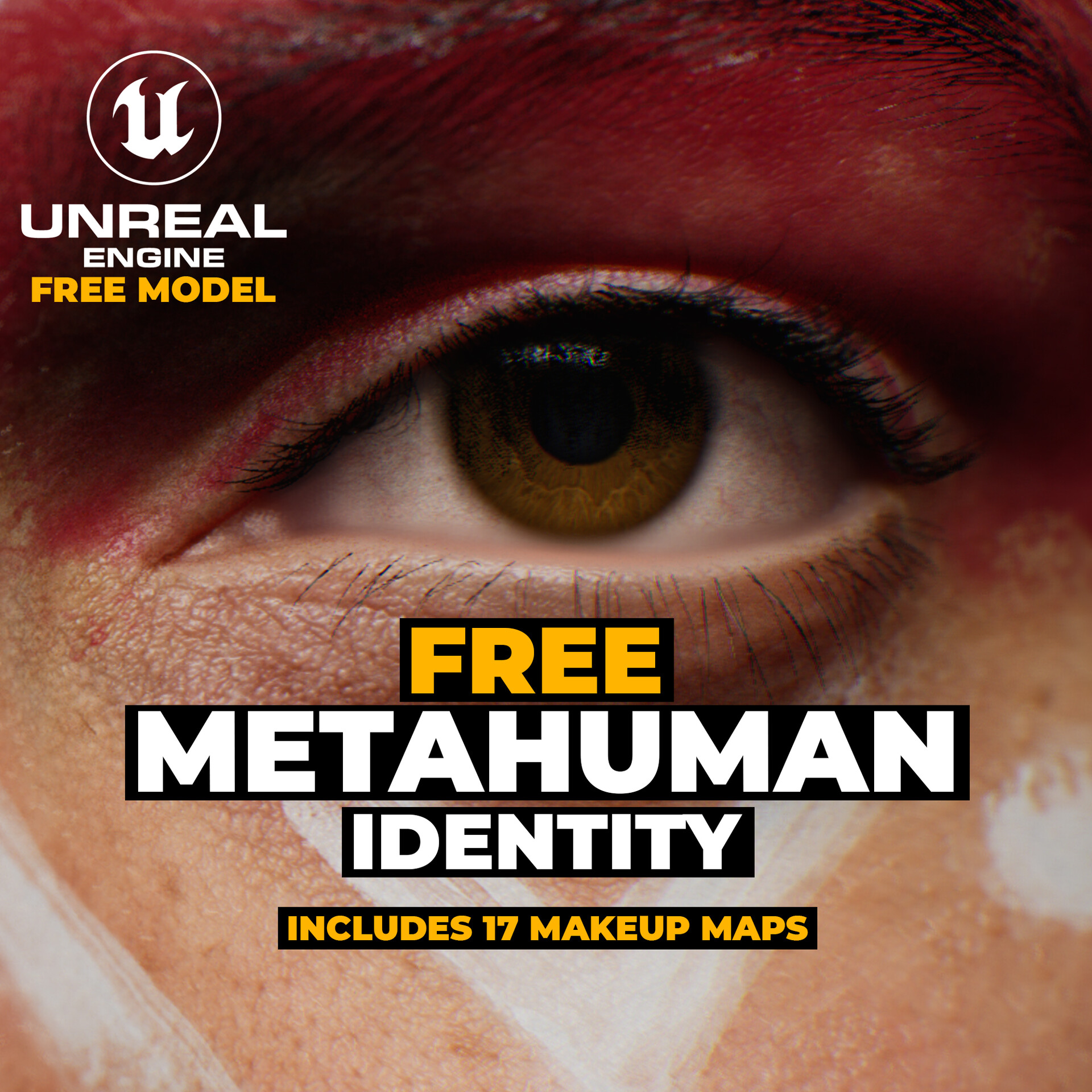 ArtStation - Free Metahuman Identity + 17 Makeup Maps