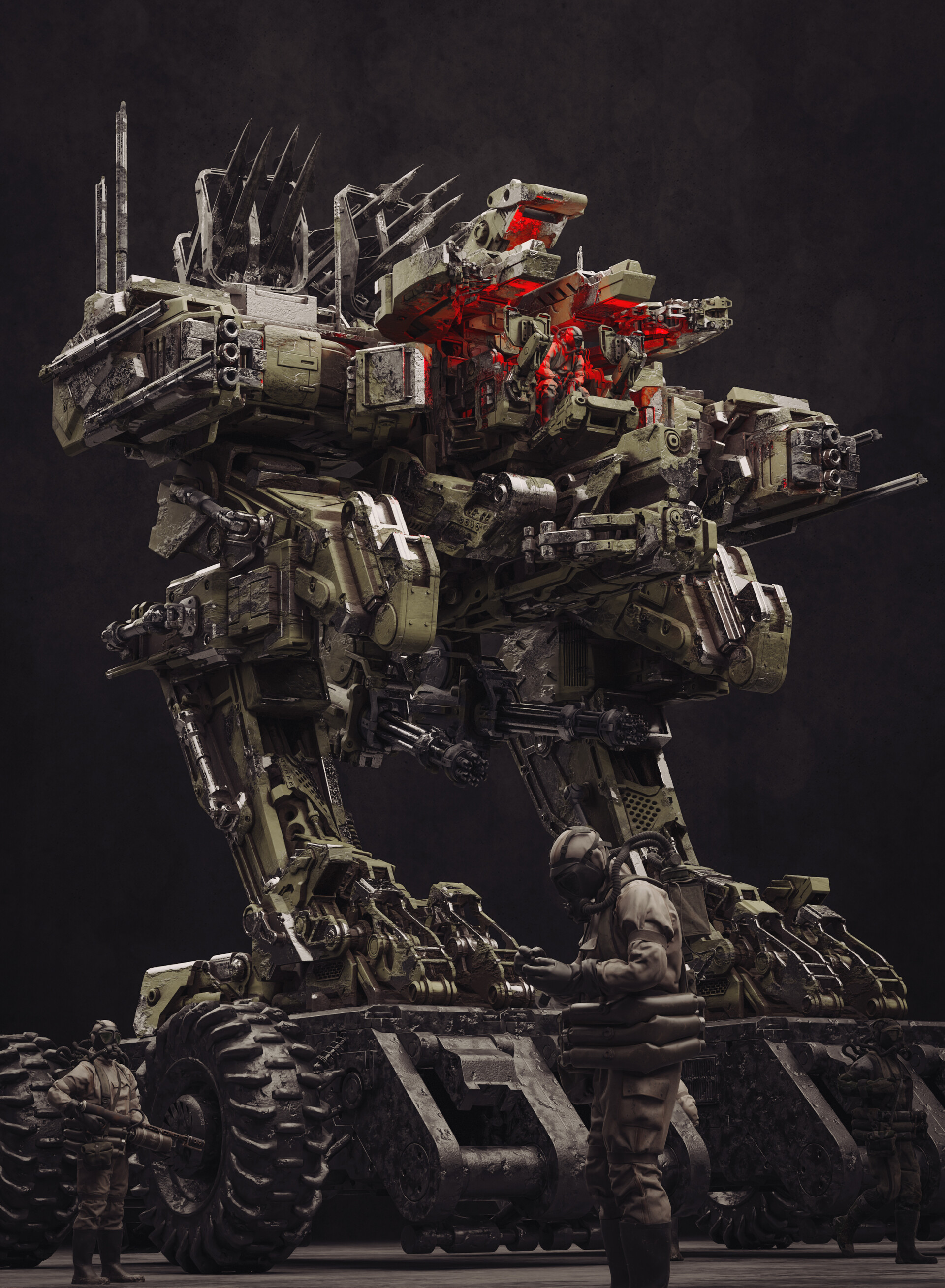 ArtStation - Combat Mecha